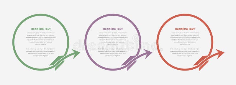 Progress Infographic Business Template in Arrow Shape Stock Vector ...