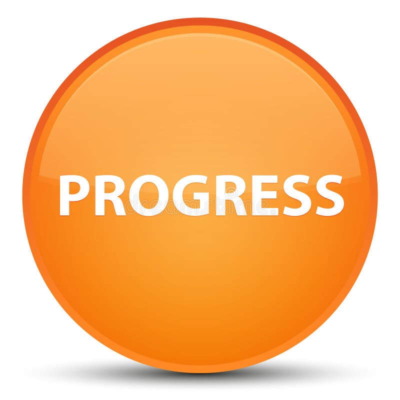 Progress Special Cyan Blue Round Button Stock Illustration ...