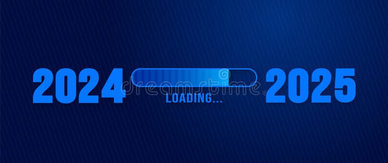 2025 Progress Loading Bar Background or Banner Design Template. Happy ...