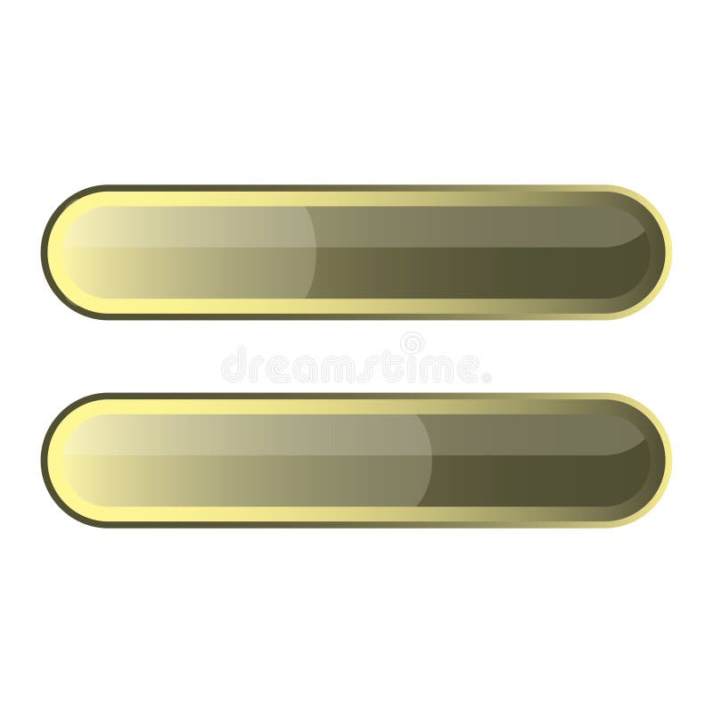 Progress Loading Bar Button. Vector Illustration Decorative Design ...