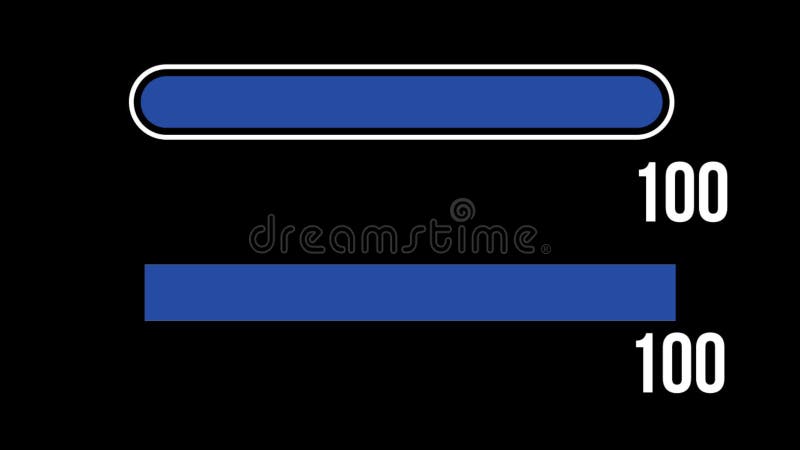 Progress bar loading. stock video. Video of counter, increasing - 91896949