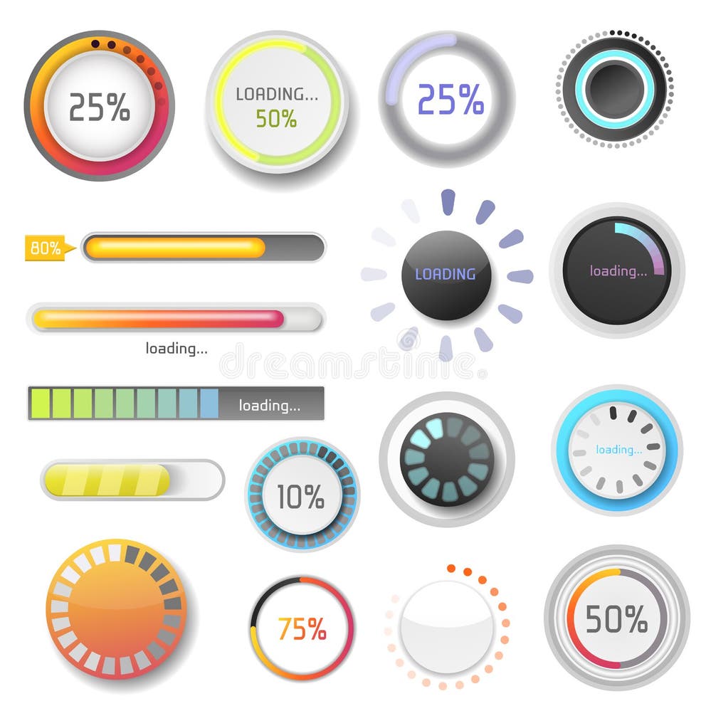 Circle Progress Bar Template Stock Illustrations – 13,214 Circle ...