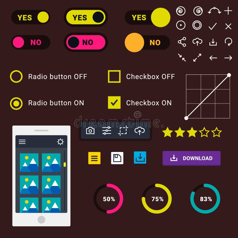 Progress Loading Bar Indicators Download Progress Ui-ux Web Interface ...