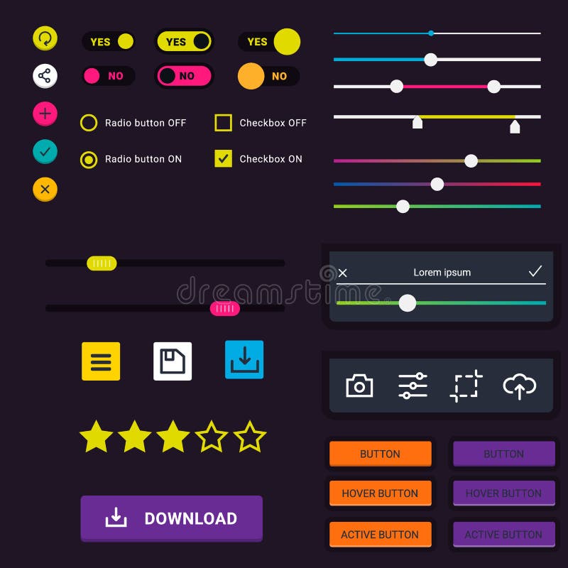 Progress Loading Bar Indicators Download Progress Ui Ux Web Interface Design Template File