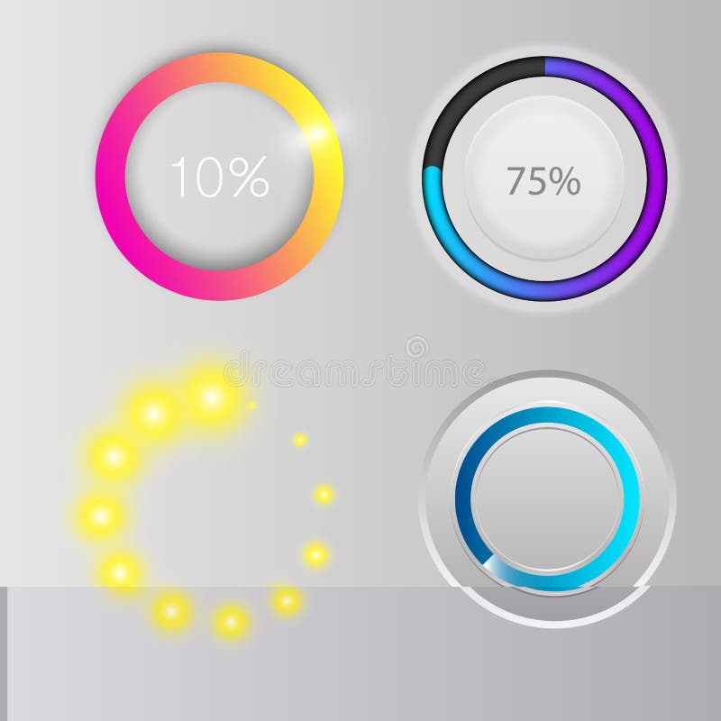 Upload vector interface stock vector. Illustration of circle - 32062338