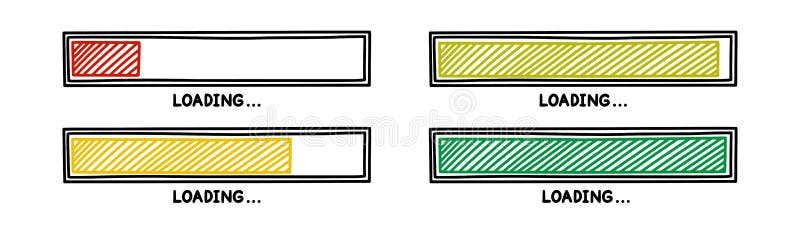 Progress Bar Hand Drawn Stock Illustrations – 1,097 Progress Bar Hand ...