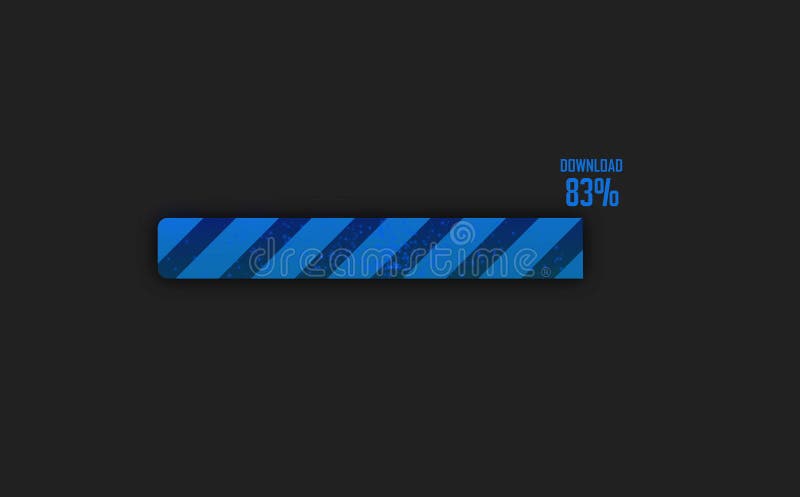 Progress Loading Bar UI Indicator. Stock Footage - Video of computer, interface: 80227848