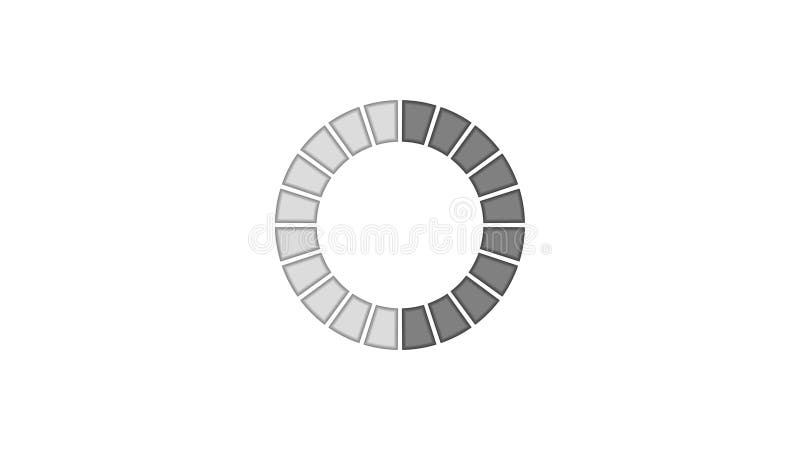 Circular Loading Graphics. Load Bar from 0 To 100 Percent Stock Video ...