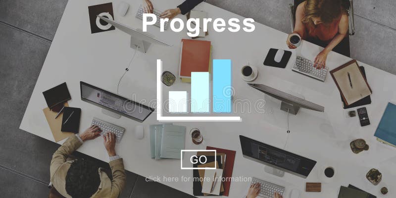 Progress Mission Move Forward Improvement Concept Stock Photo - Image ...