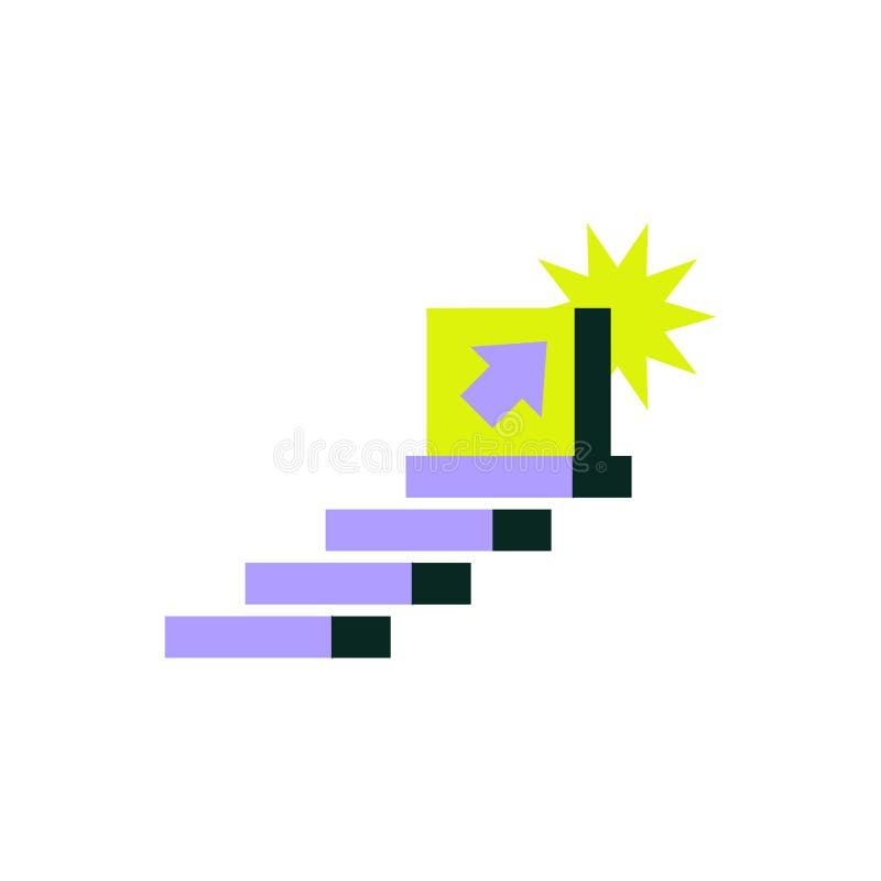 Progress Path with Upward Arrow Symbolizing Growth, Development, and ...