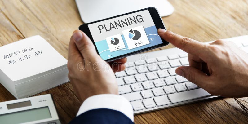 Progress Perfomance Marketing Planning Concept Stock Photo - Image of ...