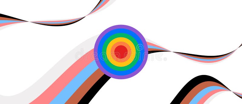 Progress Pride Flag Illustration. Pride Flag Icon. Rainbow Flag. Modern ...