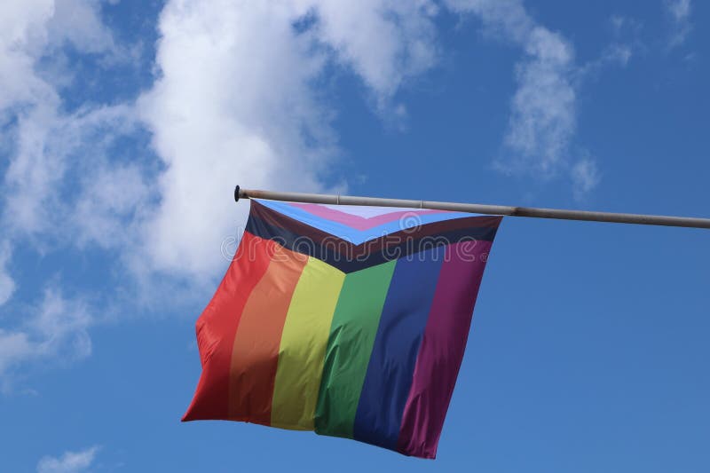153 Progress Pride Flag Waving Stock Photos - Free & Royalty-Free Stock ...
