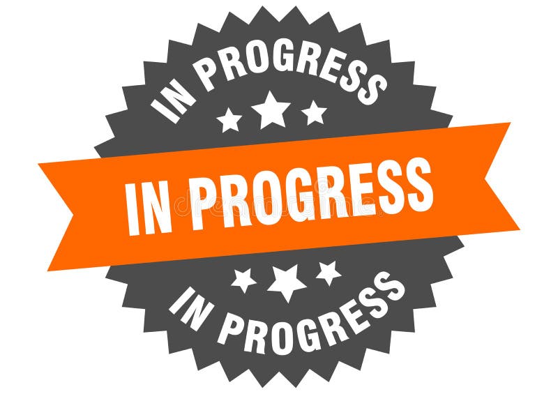 In progress stock vector. Illustration of vignette, button - 160547652