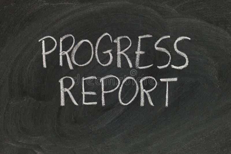 Progress report stock photo. Image of report, headline - 12011812