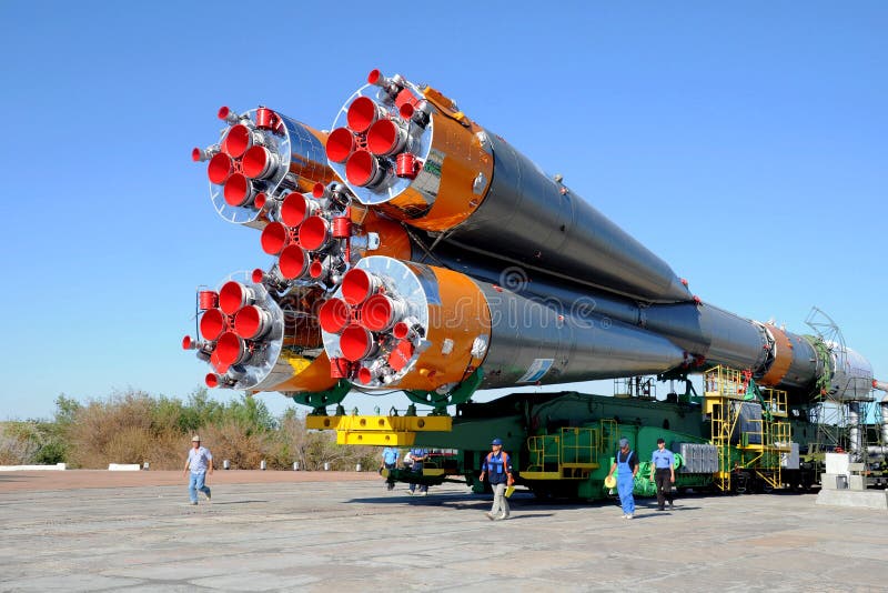 Progress Rocket at Baikonur Cosmodrome Editorial Stock Photo - Image of ...