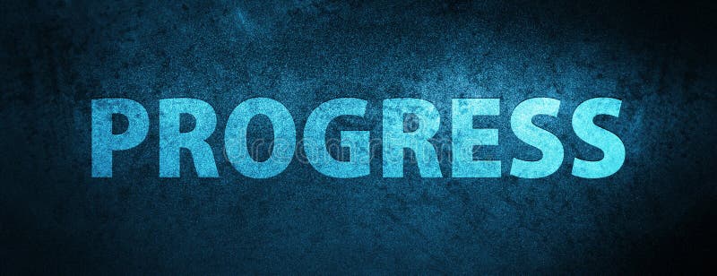 Progress Special Blue Banner Background Stock Illustration ...