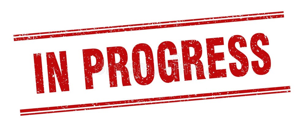 In Progress Stamp. in Progress Square Grunge Sign Stock Vector ...