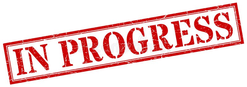 In progress stamp stock vector. Illustration of progress - 120872198