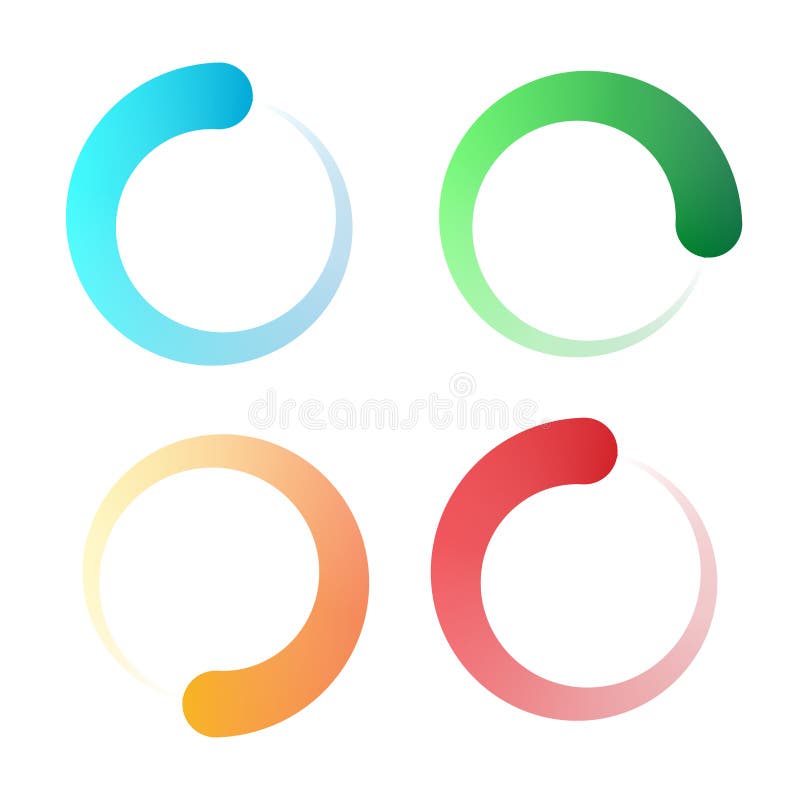 Progress, Steps, Phases Indicator. Preloader, Buffer Shape Stock Vector ...