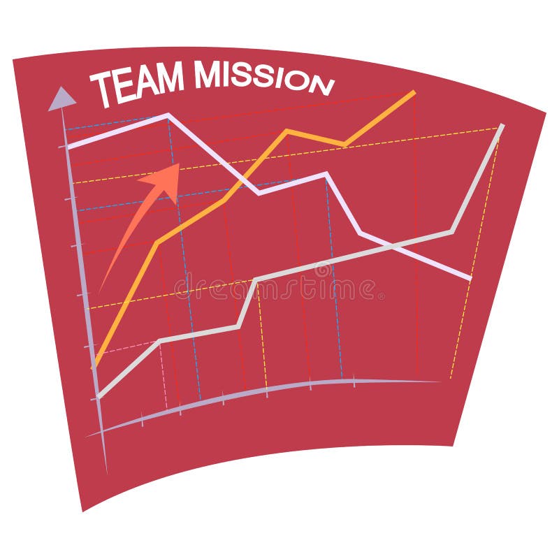 Progress of Team Mission, Achievements at Work Stock Vector ...