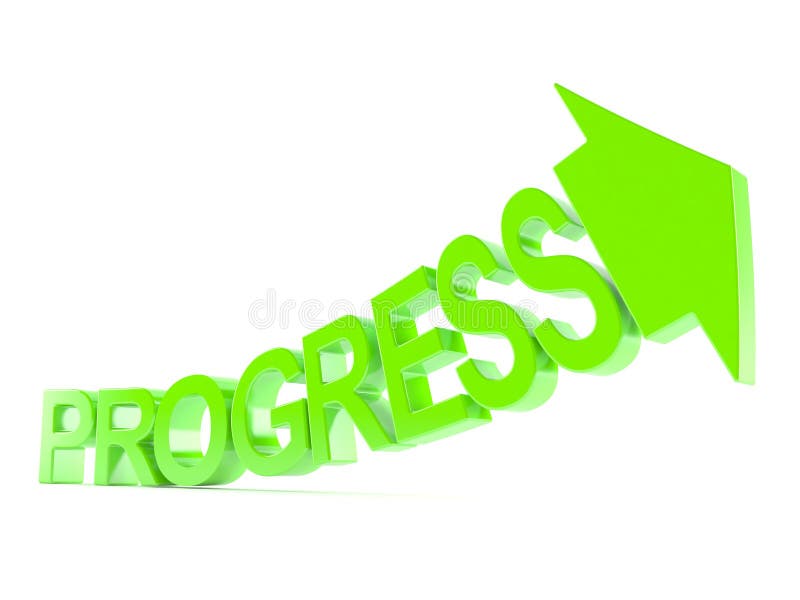 Investment Text with Green Arrow Stock Illustration - Illustration of ...