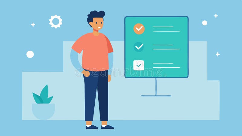 Progress Tracking Display a Patient Standing in Front of a Screen ...