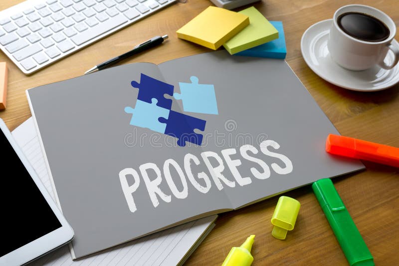 PROGRESS Up Business Performance Branding Strategy , Good Progr Stock ...