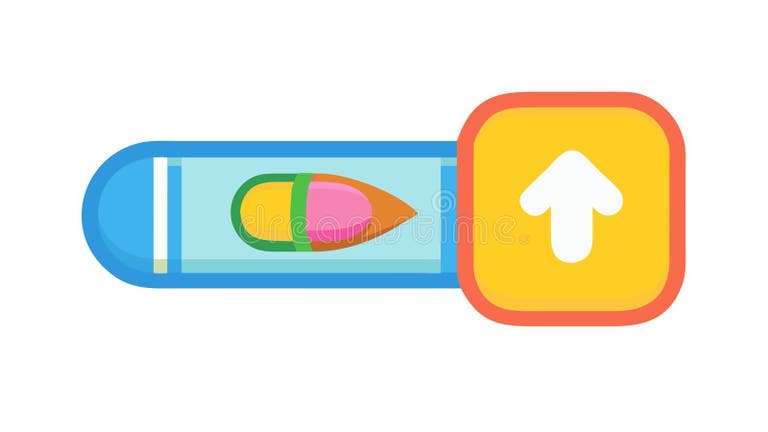 Progress Upload Bar Icon, Vector Design Generative AI Stock Vector ...