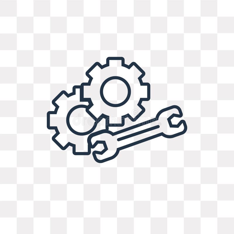 Progress Vector Icon Isolated on Transparent Background, Linear Stock ...