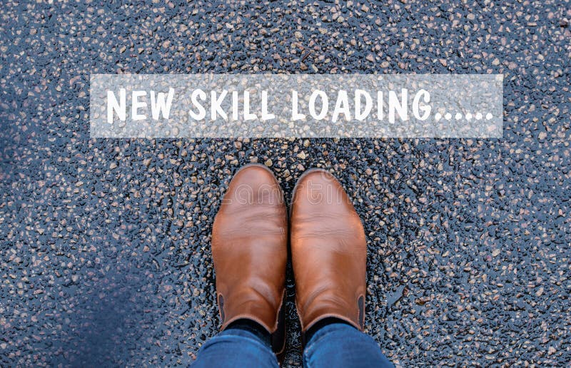 Progress, Words New Skill Loading, Education Concept, Having a Goal ...