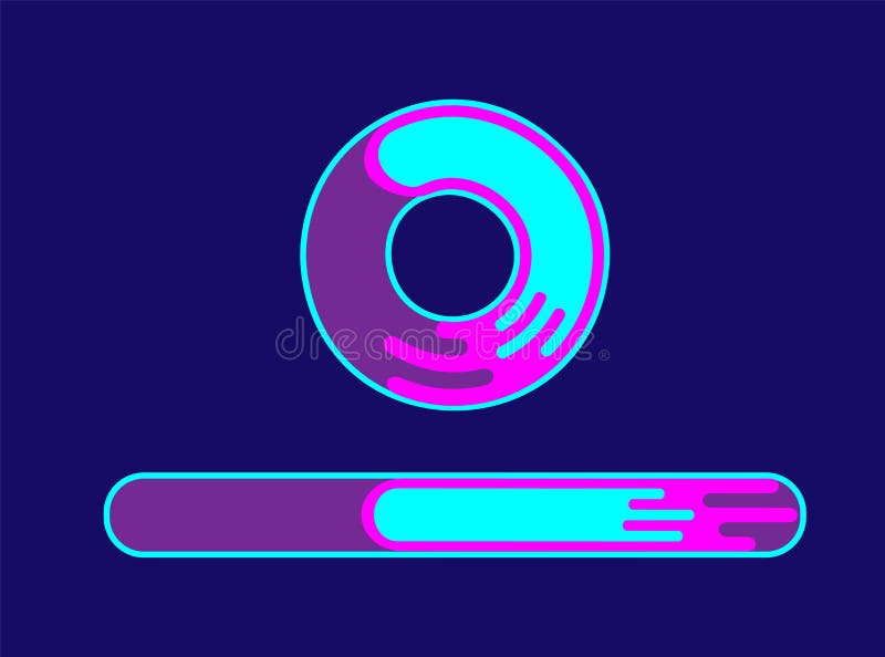 Progression bar icon stock vector. Illustration of element - 118530180