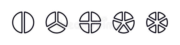 Progression of Circle Design in Five Simple Minimalist Line Art Stages ...