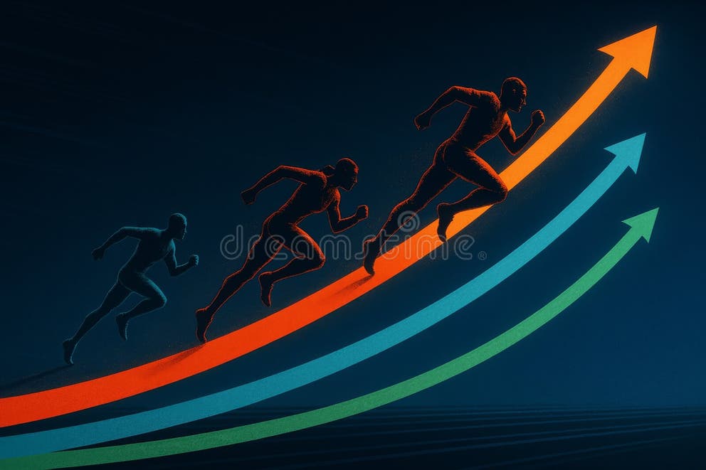 Progression of Runners Accelerating Towards Success in a Dynamic Visual ...