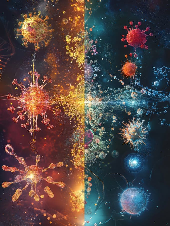 Progression of Viral Forms Showcasing Complexity and Diversity in ...