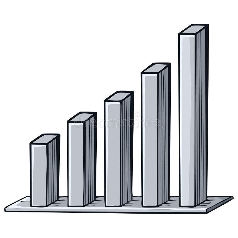 Progressive Bar Graph Showing Growth and Rising Data Statistics Stock ...