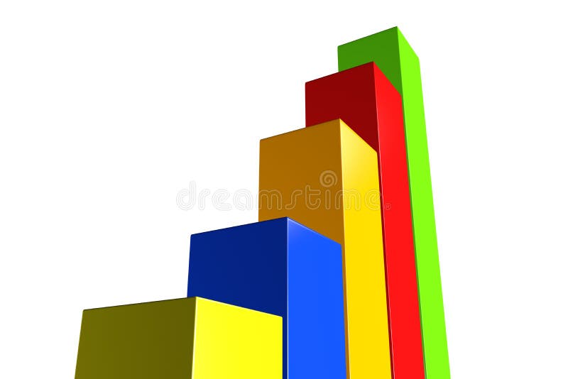 Progressive graph stock illustration. Illustration of color - 79636617