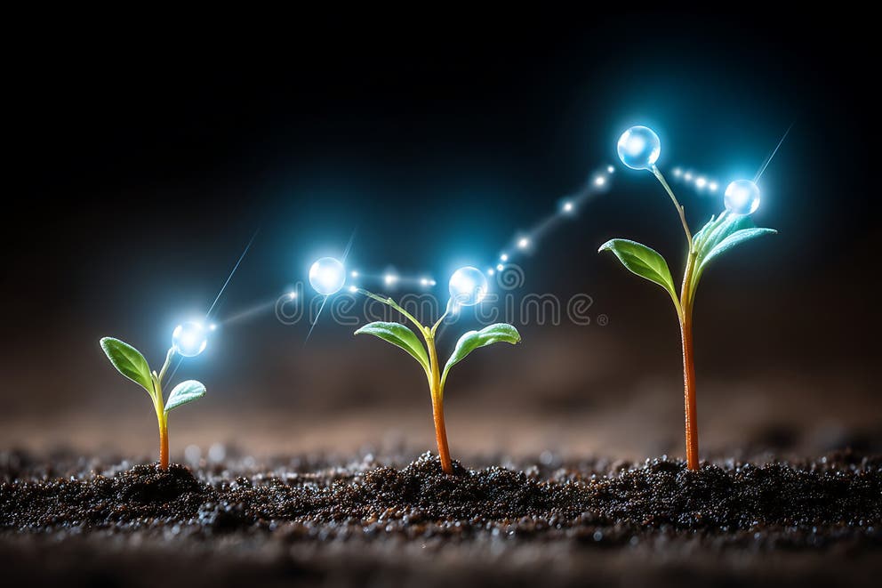 Progressive Plant Growth Illuminated: a Visual Metaphor for Development ...
