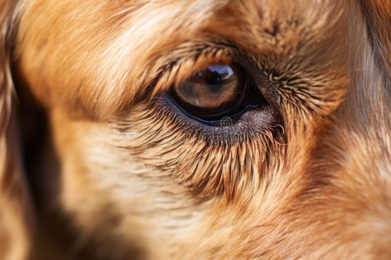 Progressive Retinal Atrophy Visible in a Canine Eye Stock Illustration ...