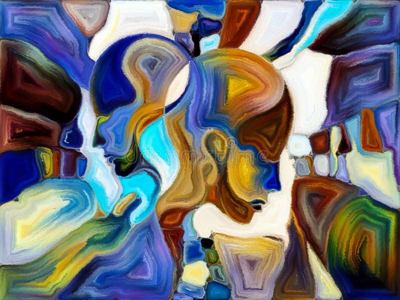 Progressive Shape Division stock illustration. Illustration of colorful ...