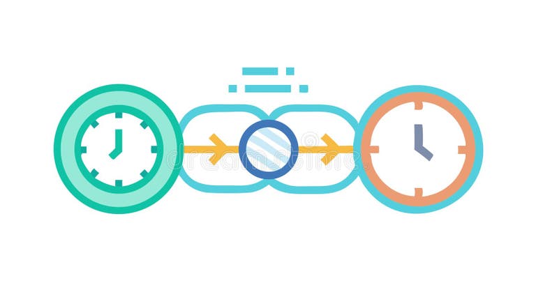 Progressive Timeline, Time Flow and Development, Vector Design ...