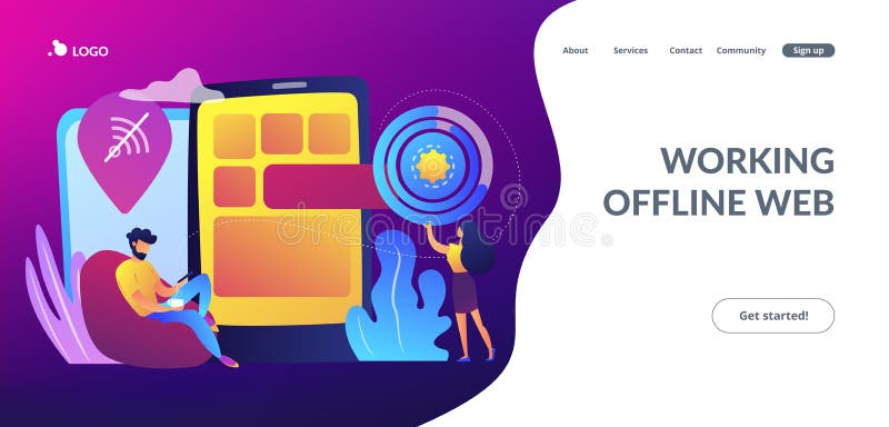 Pwa Neon Stock Illustrations – 9 Pwa Neon Stock Illustrations, Vectors ...