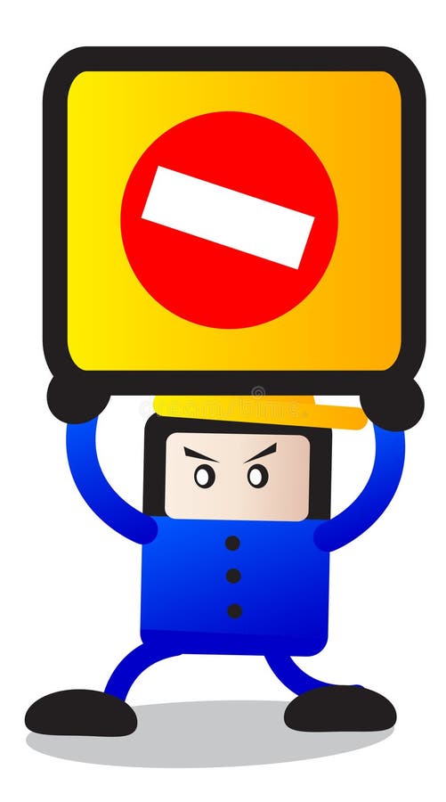 Prohibido ilustración del vector. Ilustración de prohibido - 22782529