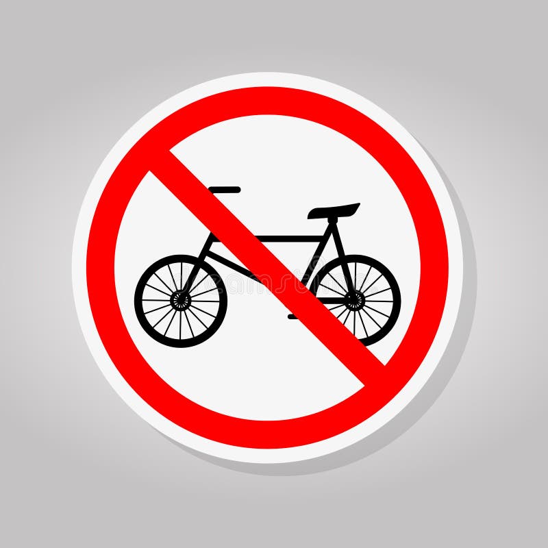 Sign Prohibited Bicycle Stock Illustrations – 868 Sign Prohibited ...