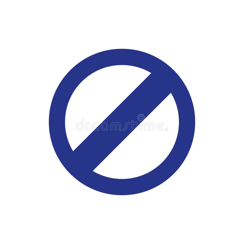 Prohibit Icon Stock Vector Illustration Flat Design Style Stock Vector ...