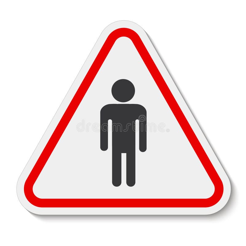 Prohibit People Allowed,Do Not Enter,No Man Entry Sign Isolate on White ...