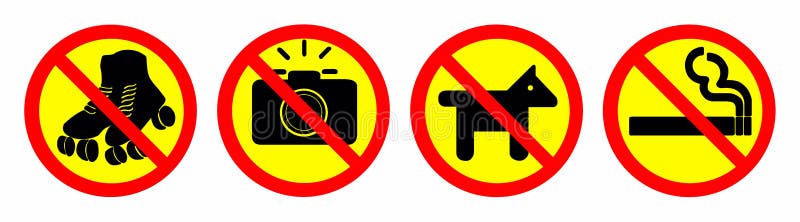 Prohibit sign stock illustration. Illustration of danger - 21615450