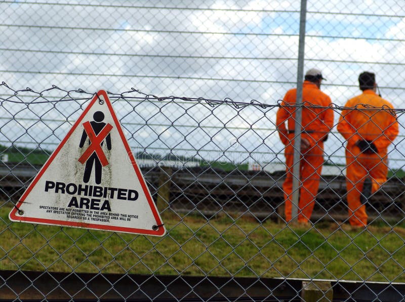 Prohibited area stock photo. Image of outdoors, announcement - 296146