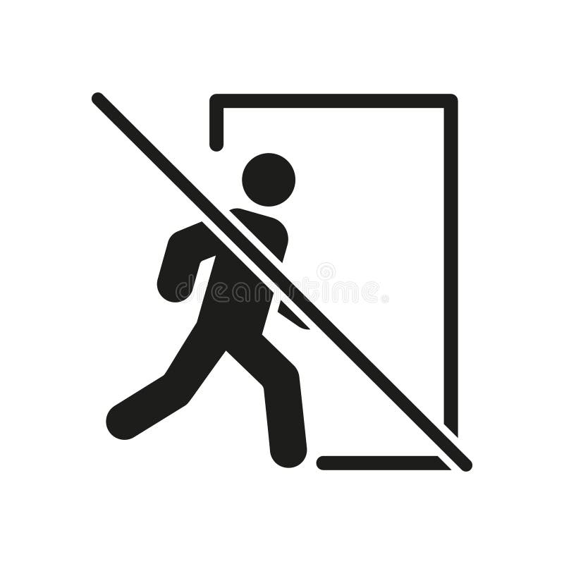 No Unauthorized Entry Icon Stock Illustrations – 363 No Unauthorized ...