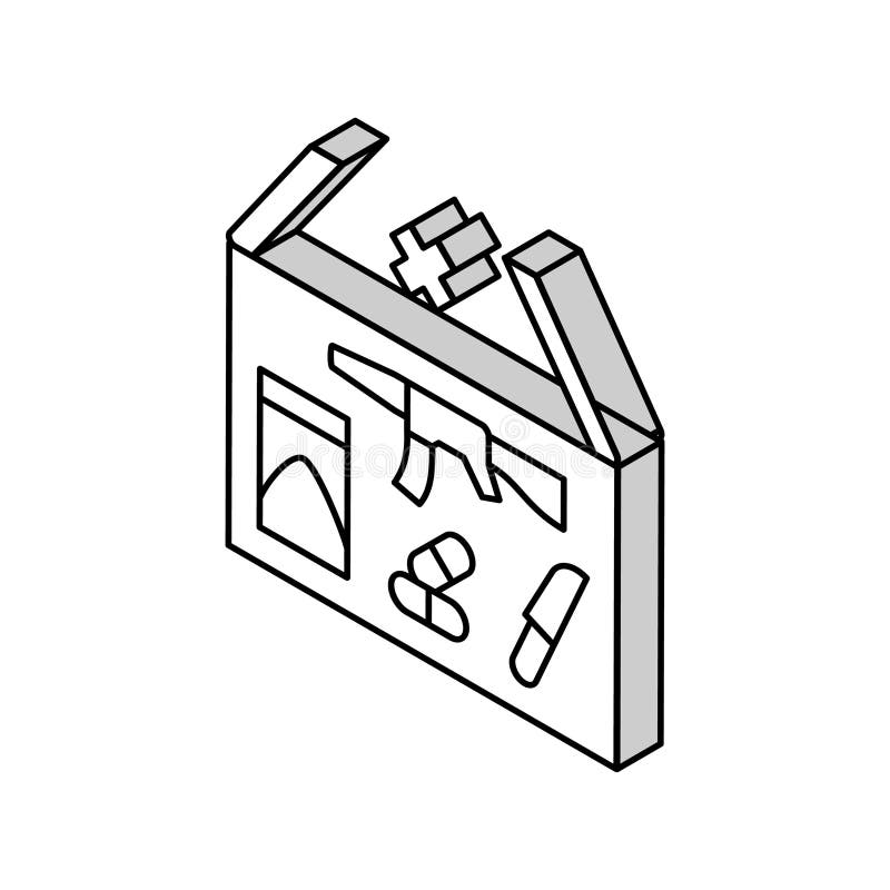 Prohibited Goods Isometric Icon Vector Illustration Stock Vector ...